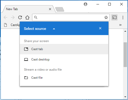 How to cast your Computer Desktop or Browser Tab